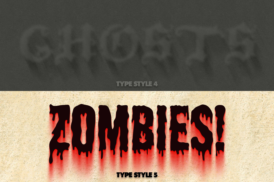 Scary CSS Type Styles (+PSD) ~ Web Elements on Creative Market