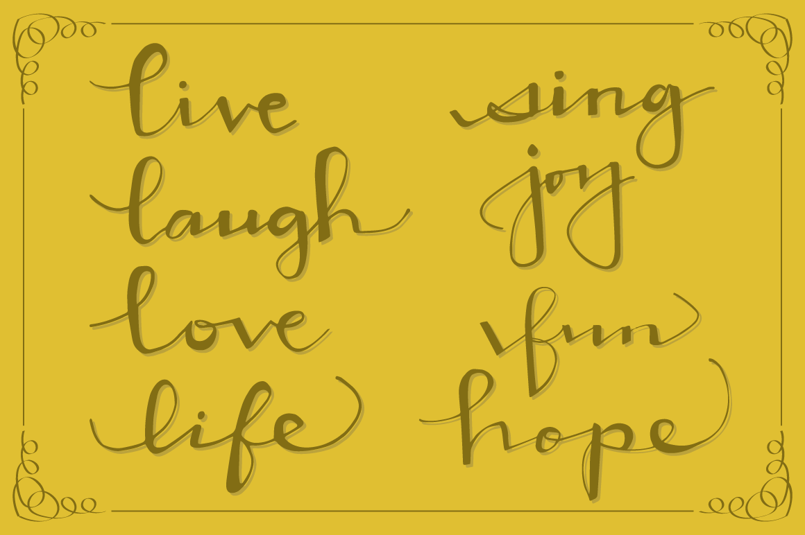 27 Elegantly Handwritten Words ~ Illustrations on Creative Market