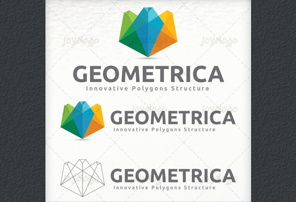 Colorful Creative 3D Geometric Logo ~ Logo Templates on Creative Market
