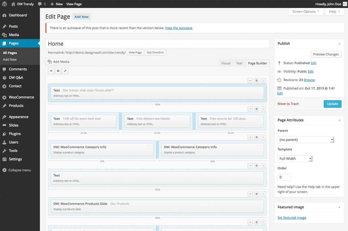 DW Trendy - WooCommerce WP Theme ~ WordPress Themes on Creative Market