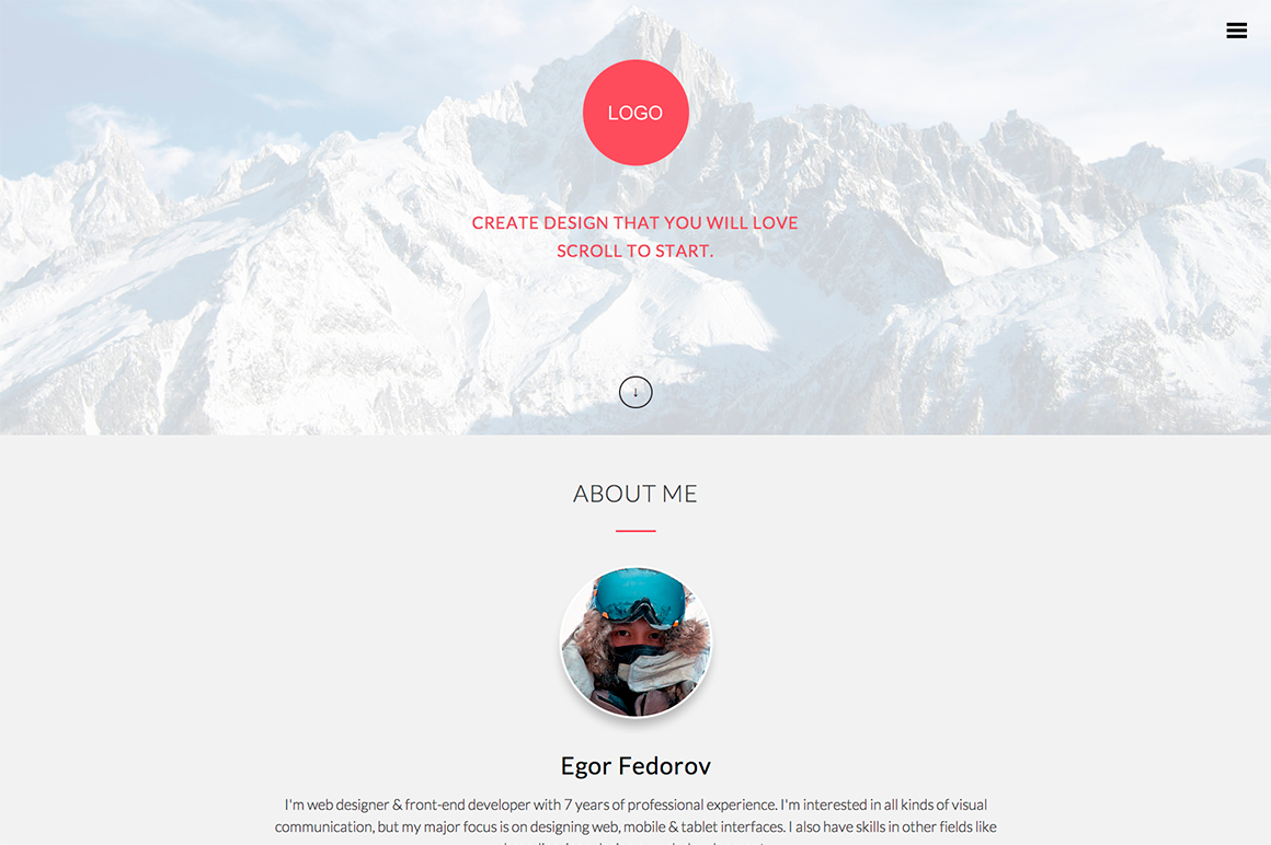 Responsive Onepage HTML Template ~ Templates on Creative Market Responsive Onepage HTML Template ~ Templates on Creative Market