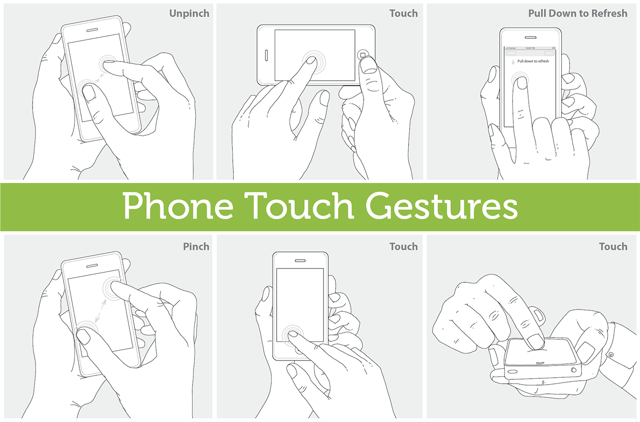 Phone Touch Gestures ~ Objects on Creative Market Phone Touch Gestures ~ Objects on Creative Market