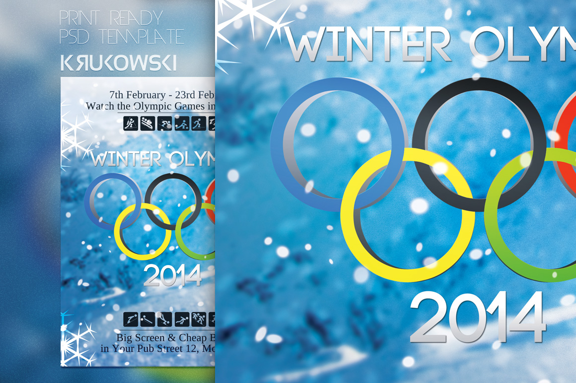 Winter Olympic Flyer ~ Flyer Templates on Creative Market