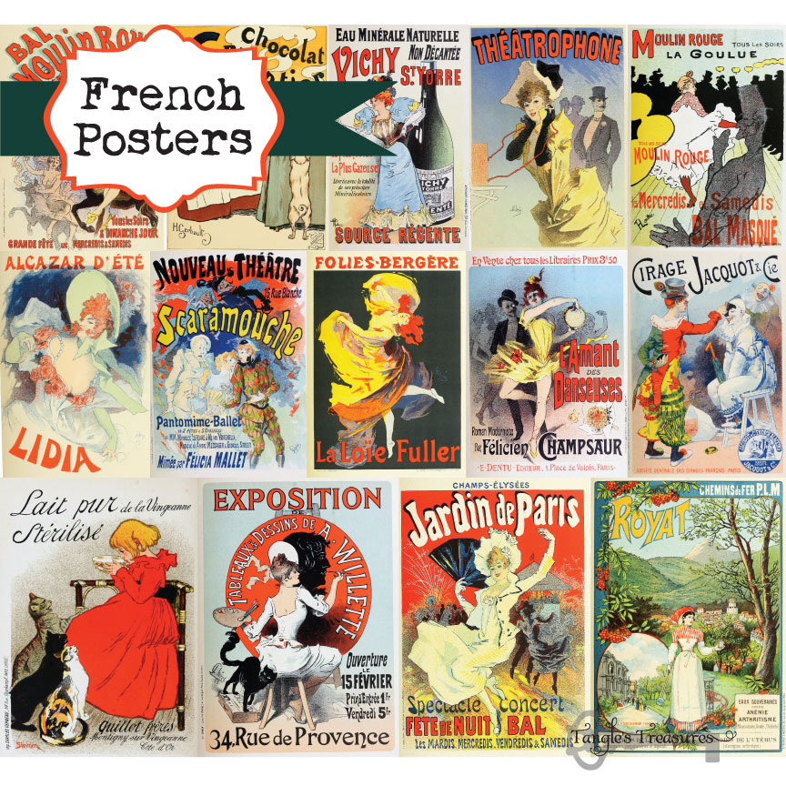 Vintage French Posters ~ Illustrations on Creative Market