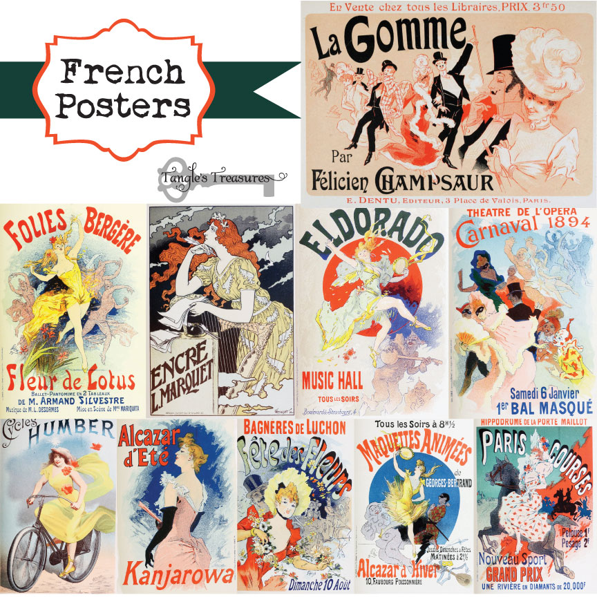 Vintage French Posters ~ Illustrations on Creative Market