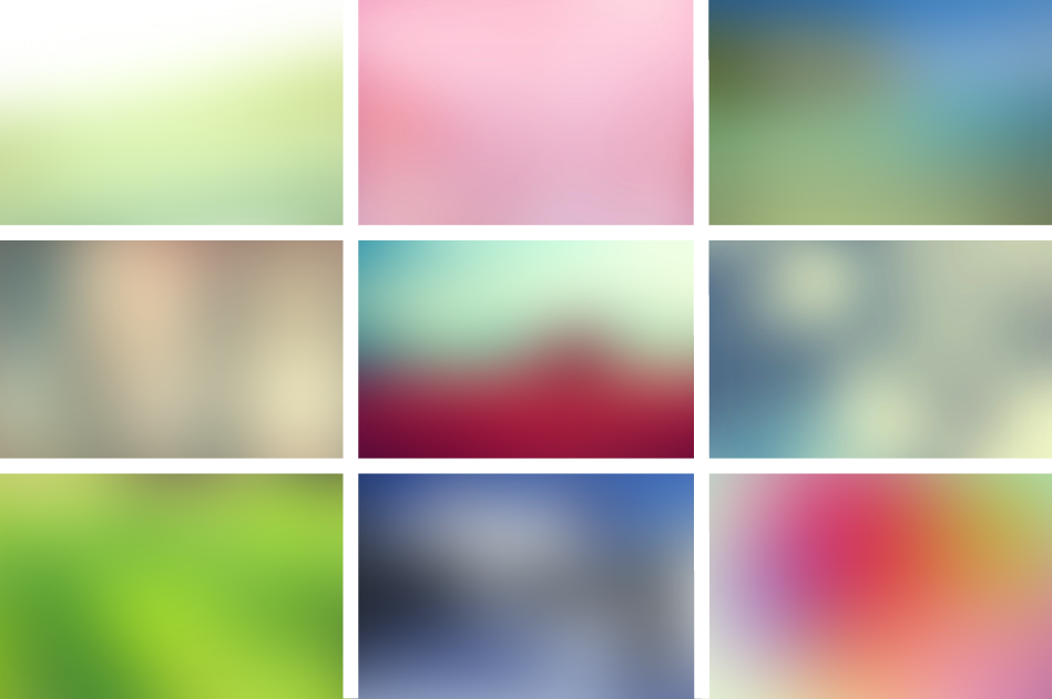 50 blurred backgrounds ~ Web Elements on Creative Market