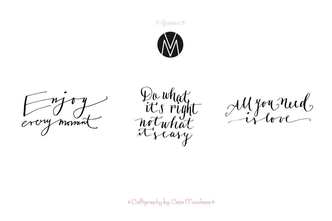 Calligraphy quotes ~ Illustrations on Creative Market