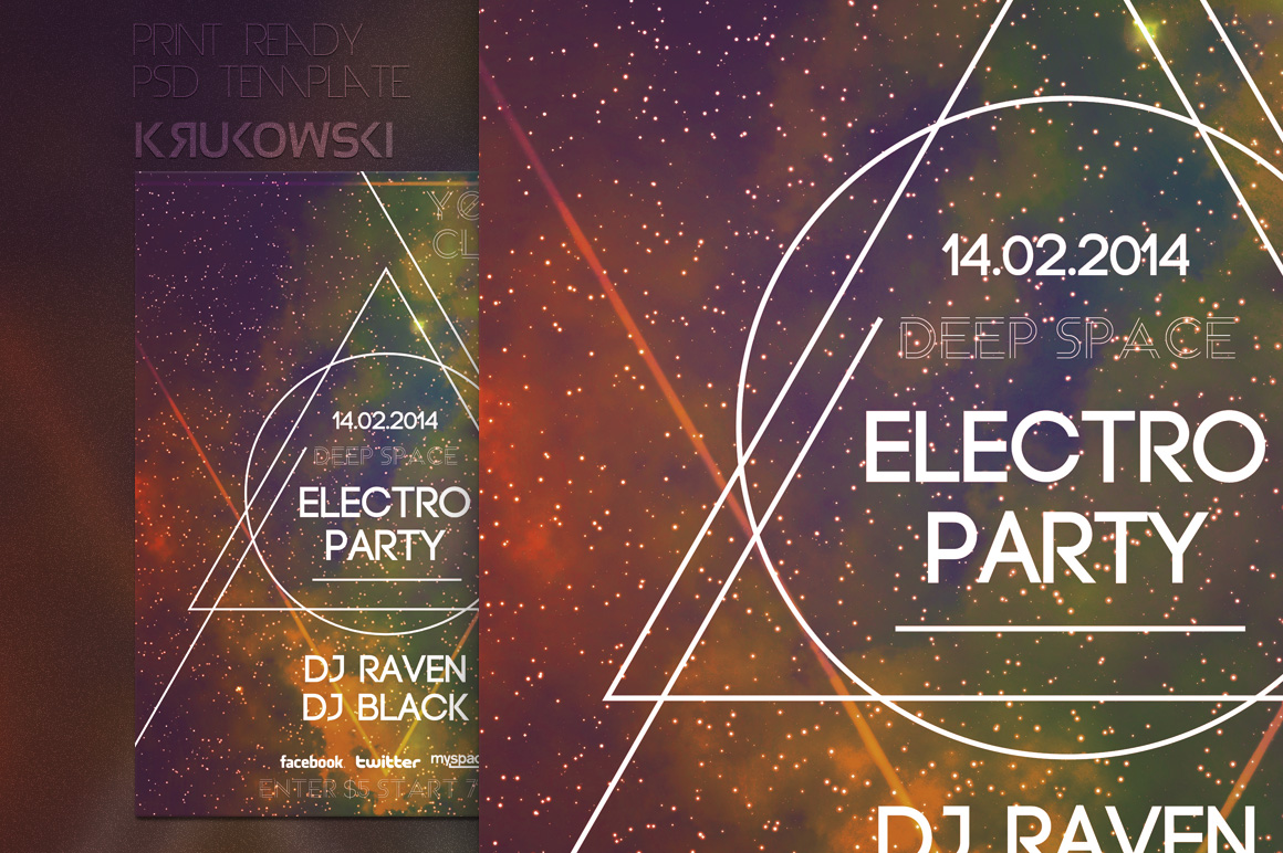 Space Flyer ~ Flyer Templates on Creative Market