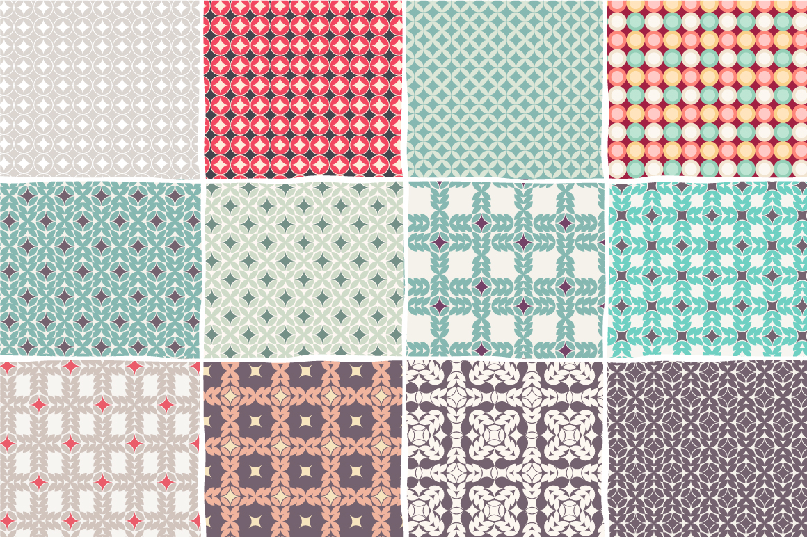 Set of 30 geometric patterns ~ Patterns on Creative Market