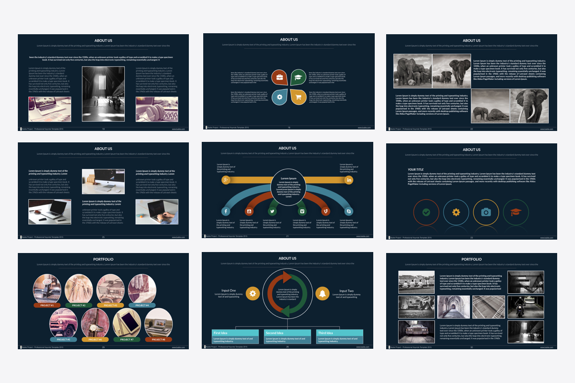 Bubble Keynote Presentation Template ~ Presentation Templates on ...