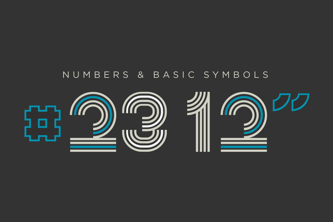0261 - Numbers Font ~ Display Fonts on Creative Market