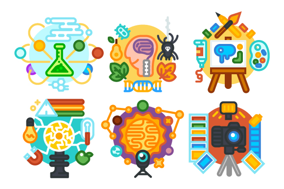 School Subjects ~ Illustrations on Creative Market