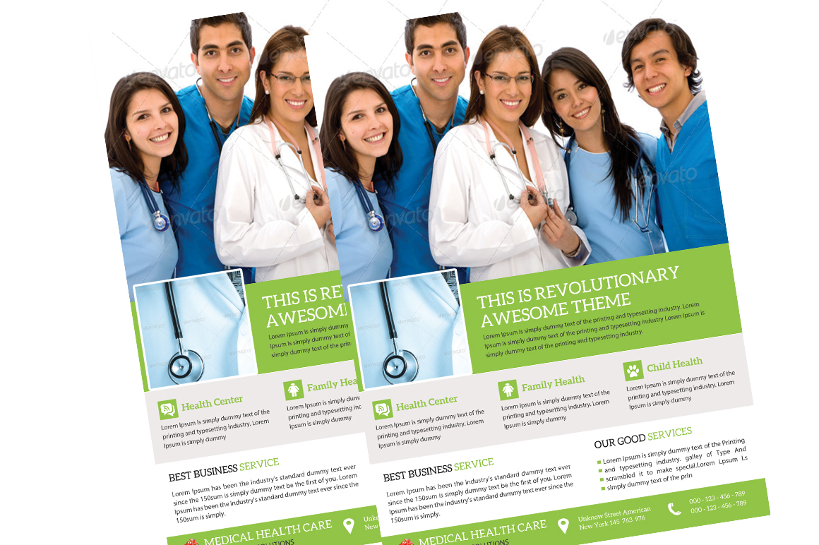 Medical & Doctor Flyer Template ~ Flyer Templates on Creative Market