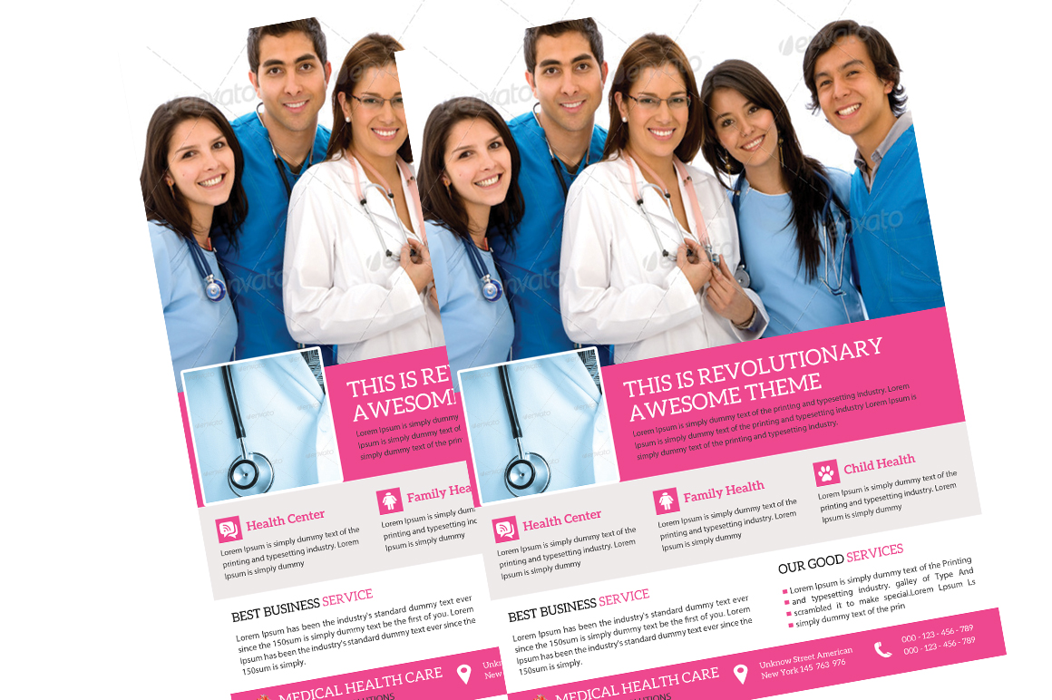 Medical & Doctor Flyer Template ~ Flyer Templates on Creative Market