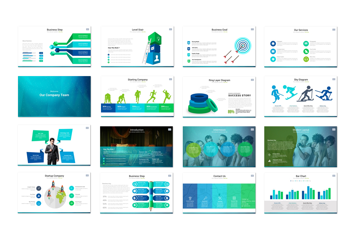 Techno Powerpoint Template ~ Presentation Templates on Creative Market