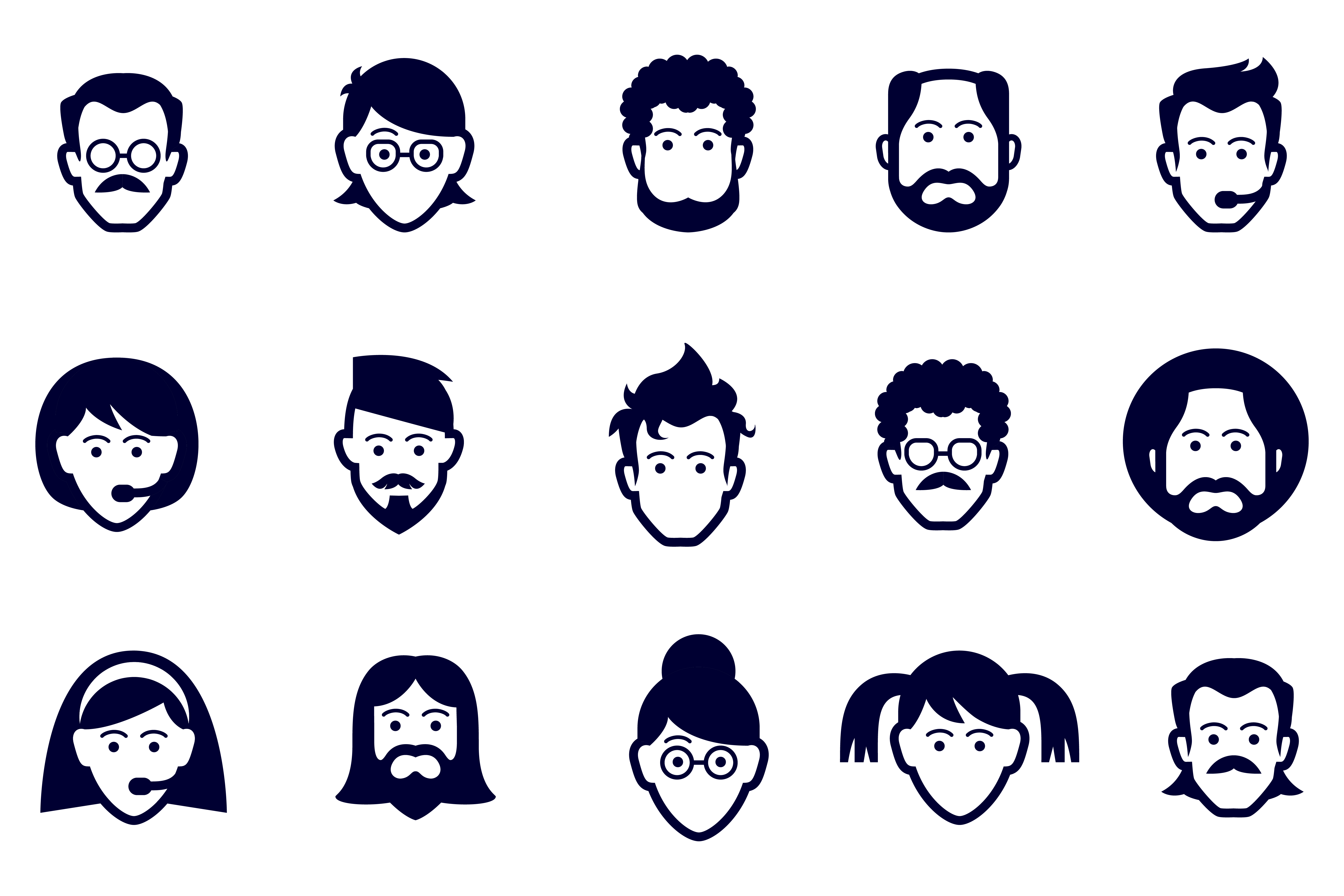 face icons ~ Icons on Creative Market