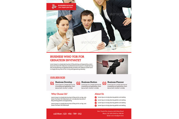 Corporate Business Flyer Template ~ Flyer Templates on Creative Market