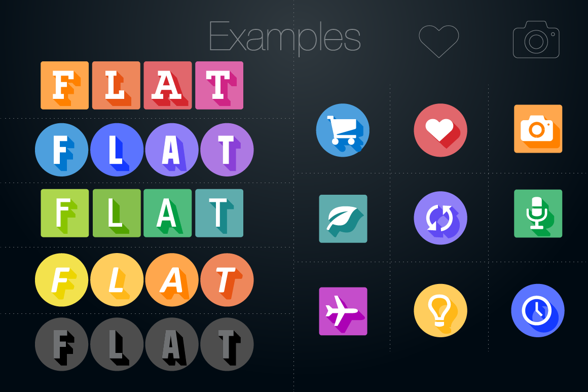 AI CS5 graphic styles flat Shade ~ Layer Styles on Creative Market