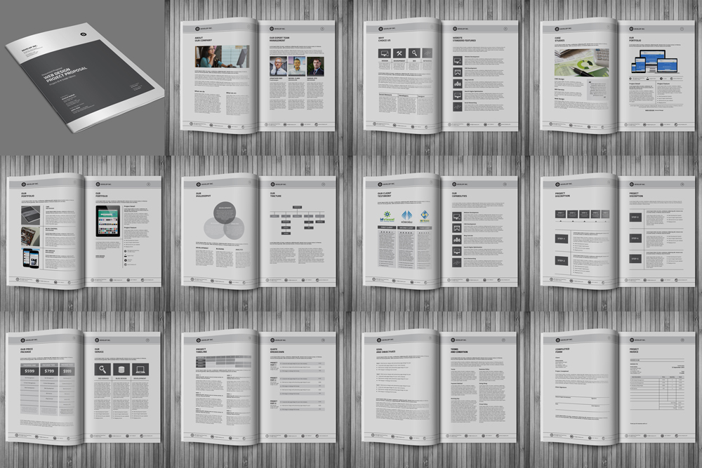 Website Project Proposal Template ~ Stationery Templates on Creative Market