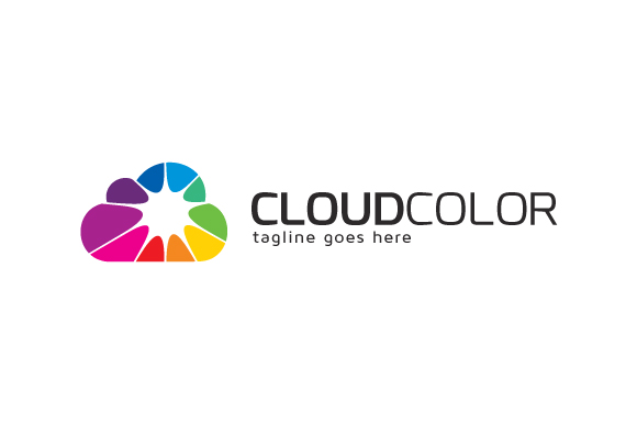 Cloud Color Logo Template ~ Logo Templates on Creative Market