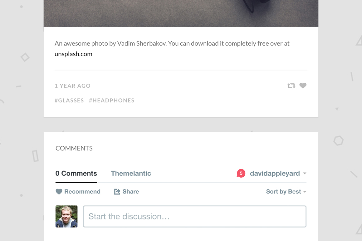 Memories Tumblr Theme ~ Tumblr Themes on Creative Market