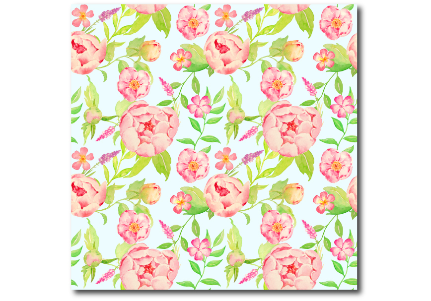 Peony Hydrangea Blue Pattern ~ Patterns on Creative Market