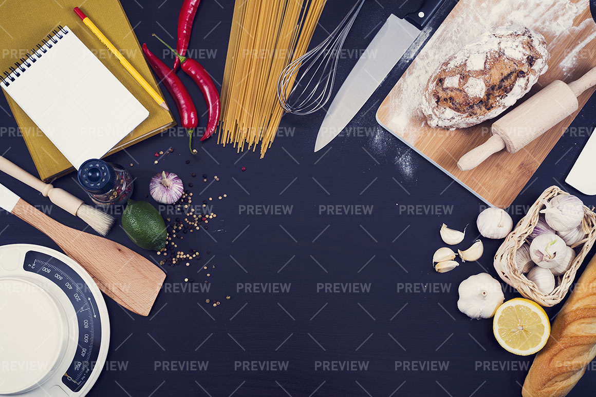 Kitchen hero headers and mockups ~ Web Elements on Creative Market