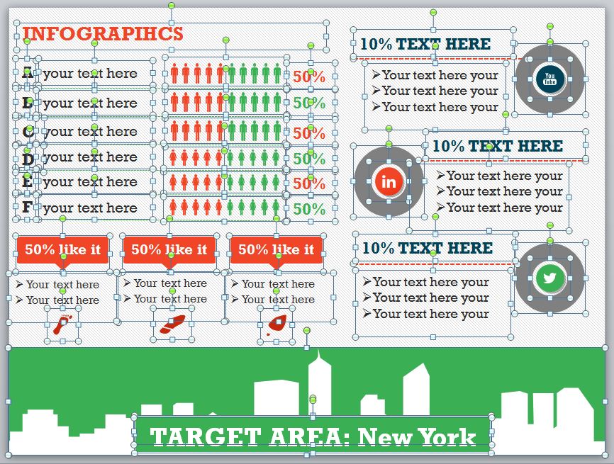 Target Market 1 PowerPoint Template ~ Presentation Templates on ...