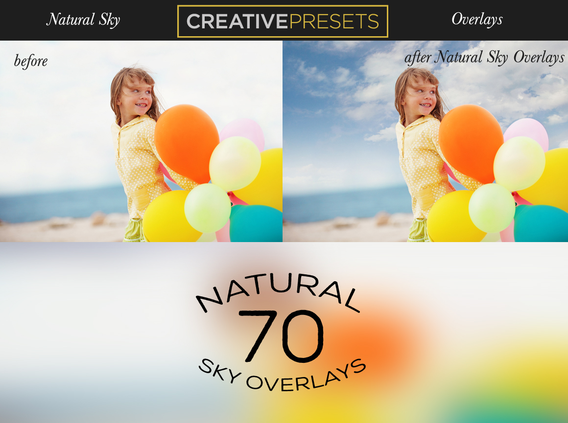 70 Natural Sky Overlays ~ Textures on Creative Market