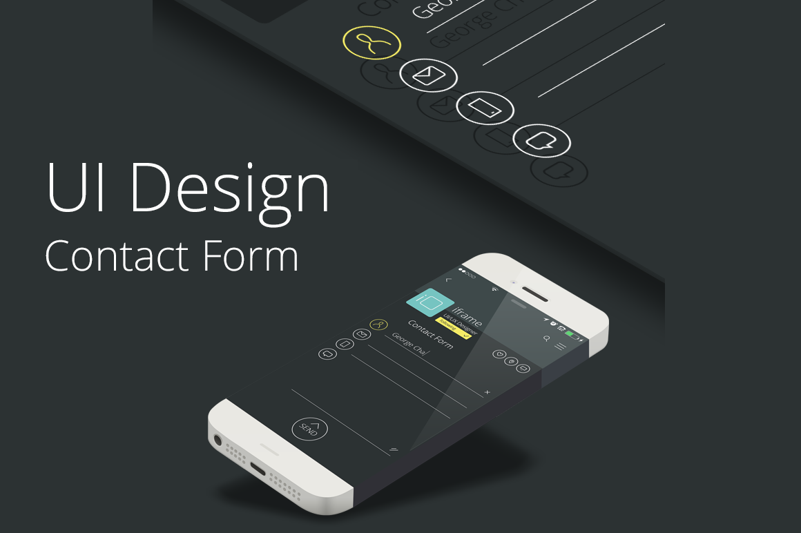 Contact Form UI Design ~ Web Elements on Creative Market