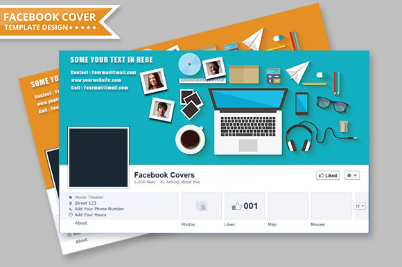 Facebook Cover Design ~ Web Elements on Creative Market