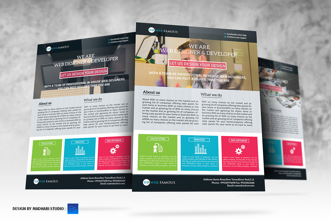 Web Proposal Flyer Template ~ Flyer Templates on Creative Market