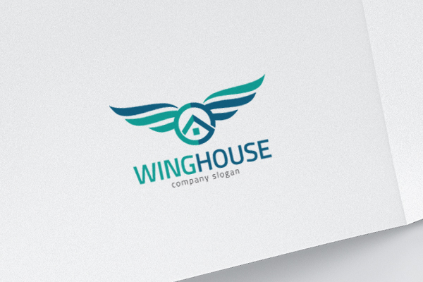 Wing House - Property Realty Logo ~ Logo Templates on Creative Market