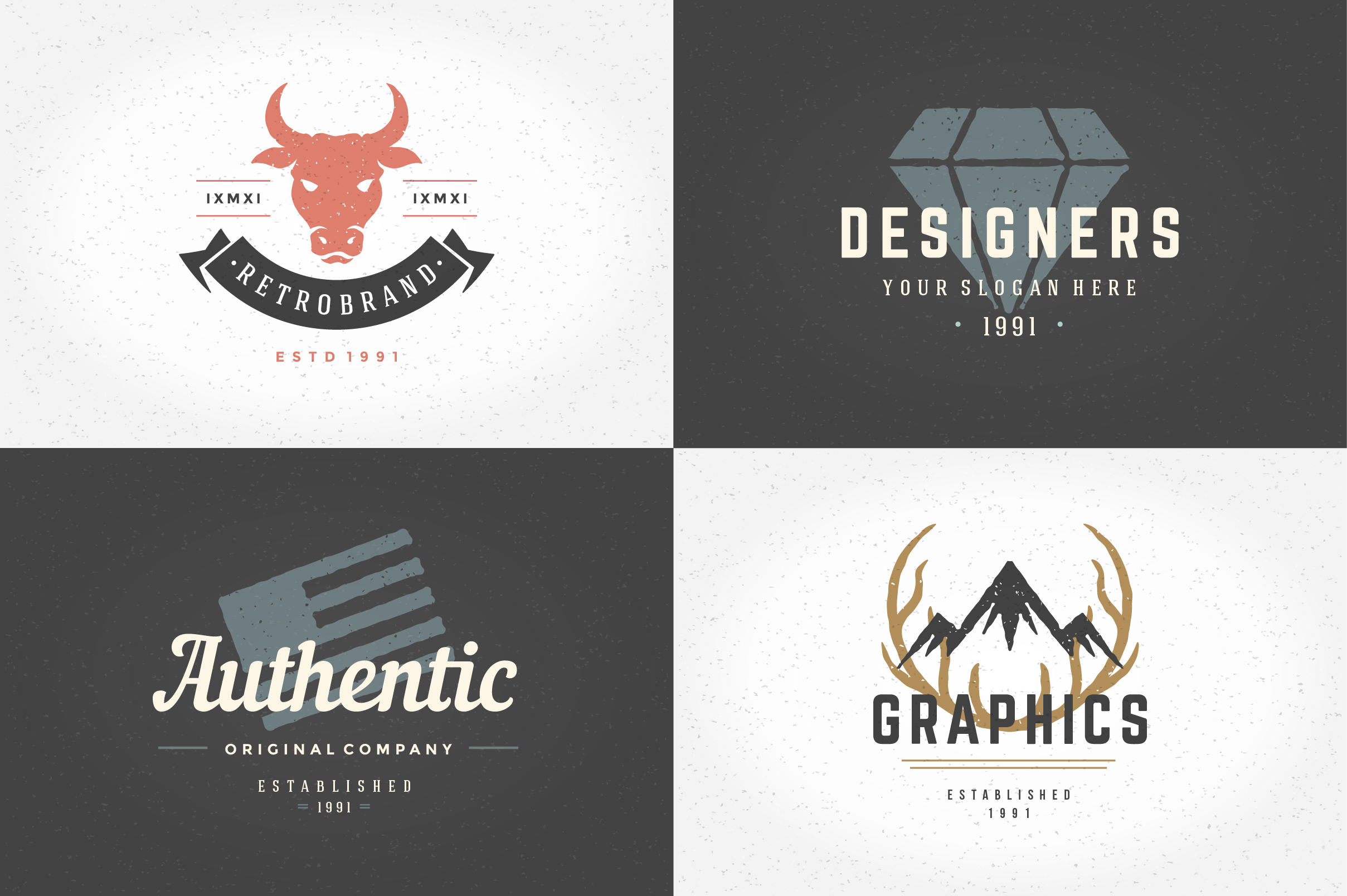 20 hand drawn logos ~ Logo Templates on Creative Market