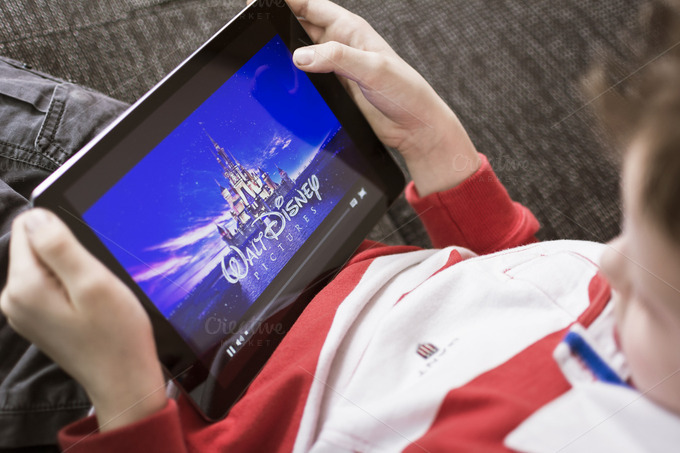 watching a disney movie on a tablet ~ Arts & Entertainment Photos on ...