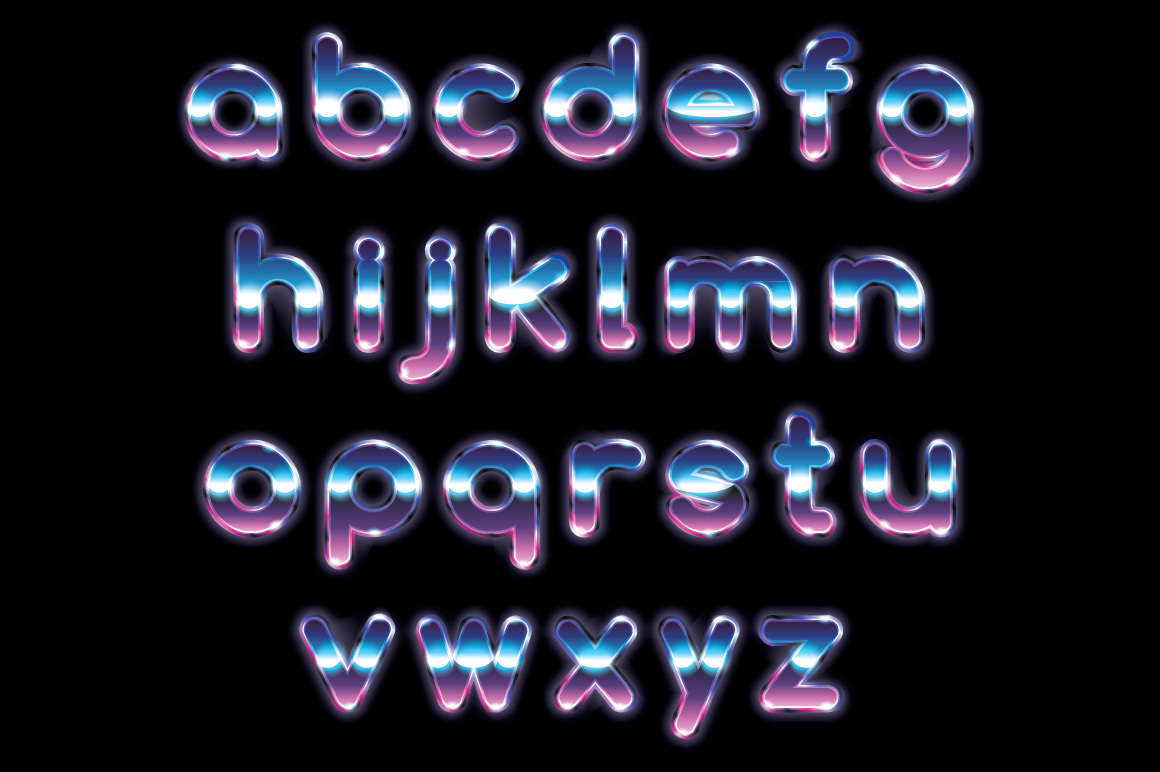 1980s style vector alphabet ~ Display Fonts on Creative Market