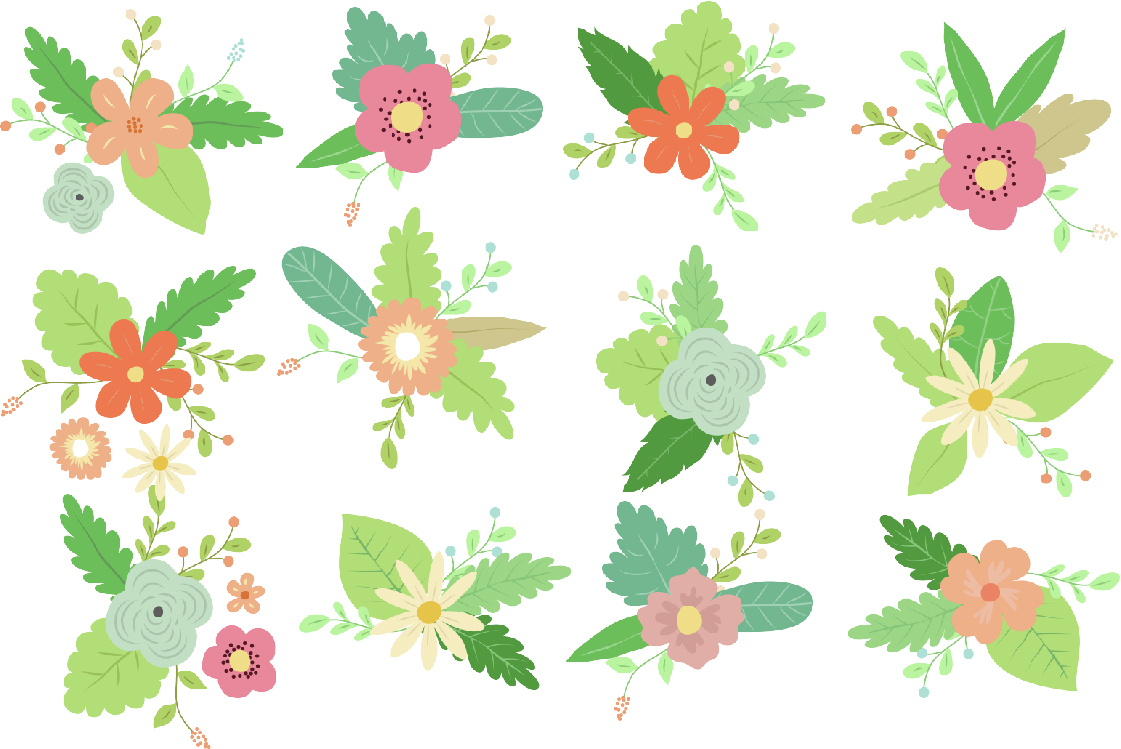 Bloom ~ Flower Posies ~ Illustrations on Creative Market