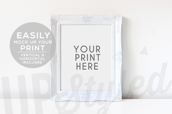 White and Gold Photo Frame F176 ~ Product Mockups on Creative Market