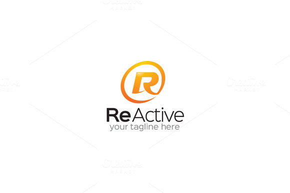 R Logo - ReActive ~ Logo Templates on Creative Market