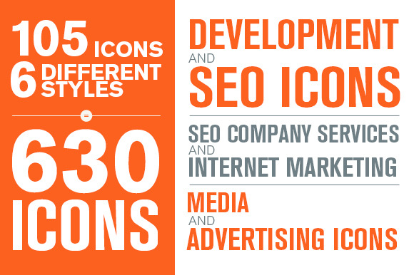 Modern SEO Services Icon Pack ~ Icons on Creative Market