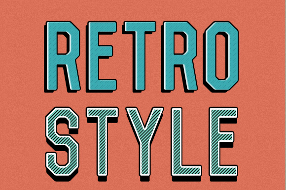 Retro Vintage Text Styles V.2 ~ Layer Styles on Creative Market
