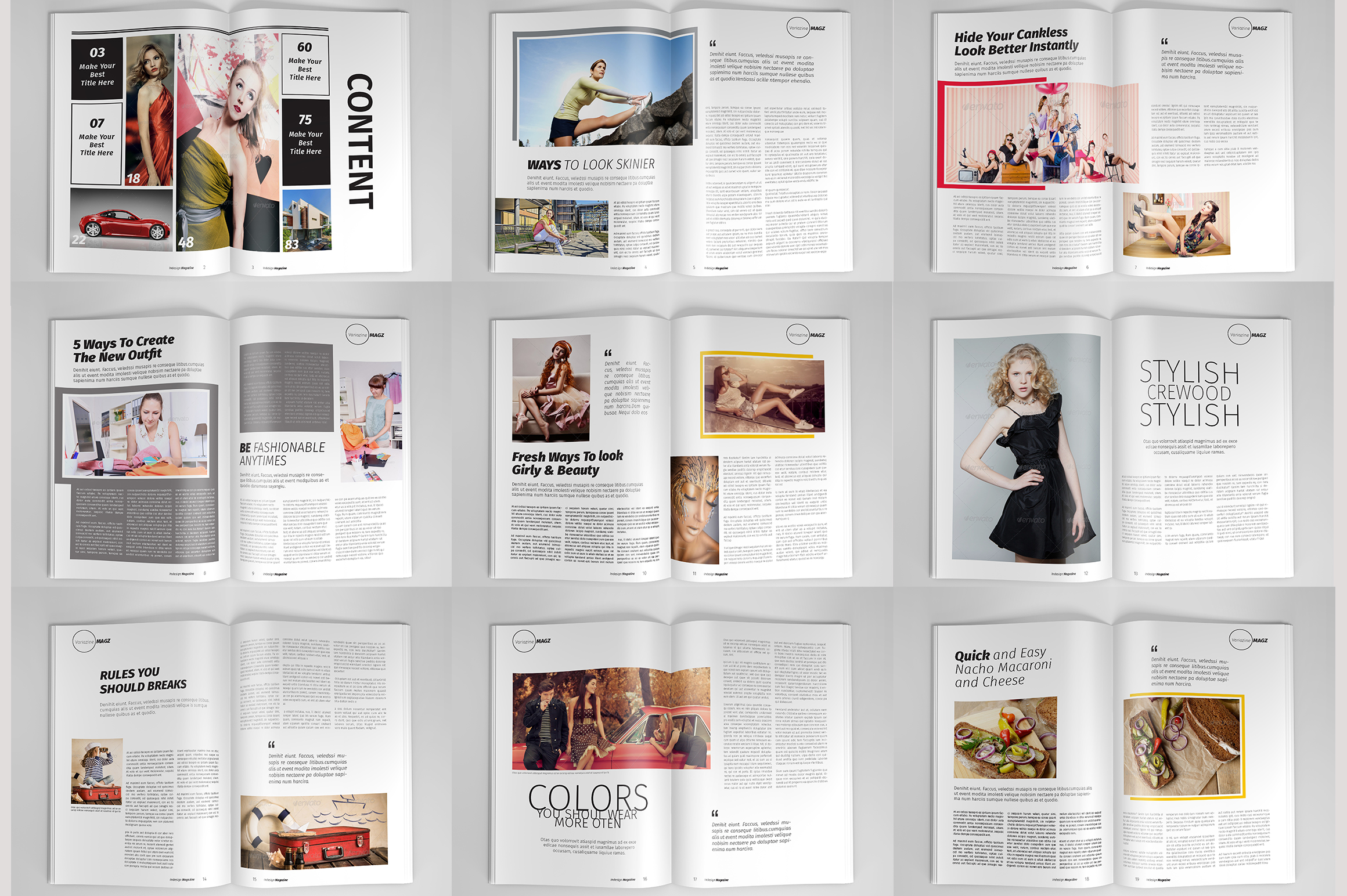 Freshmagz Magazine Template ~ Magazine Templates on Creative Market
