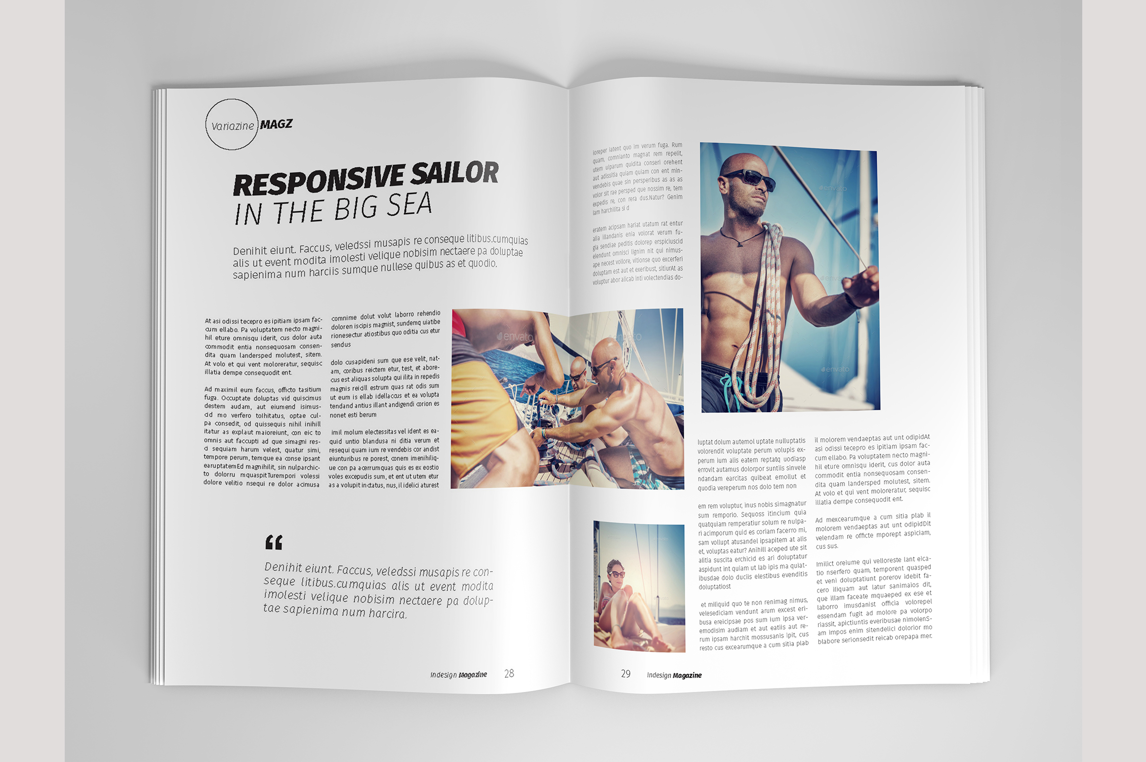 Freshmagz Magazine Template ~ Magazine Templates on Creative Market