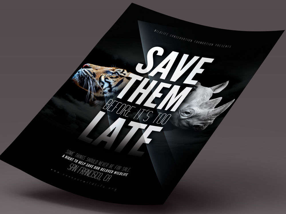 Wildlife Conservation Flyer ~ Flyer Templates on Creative Market
