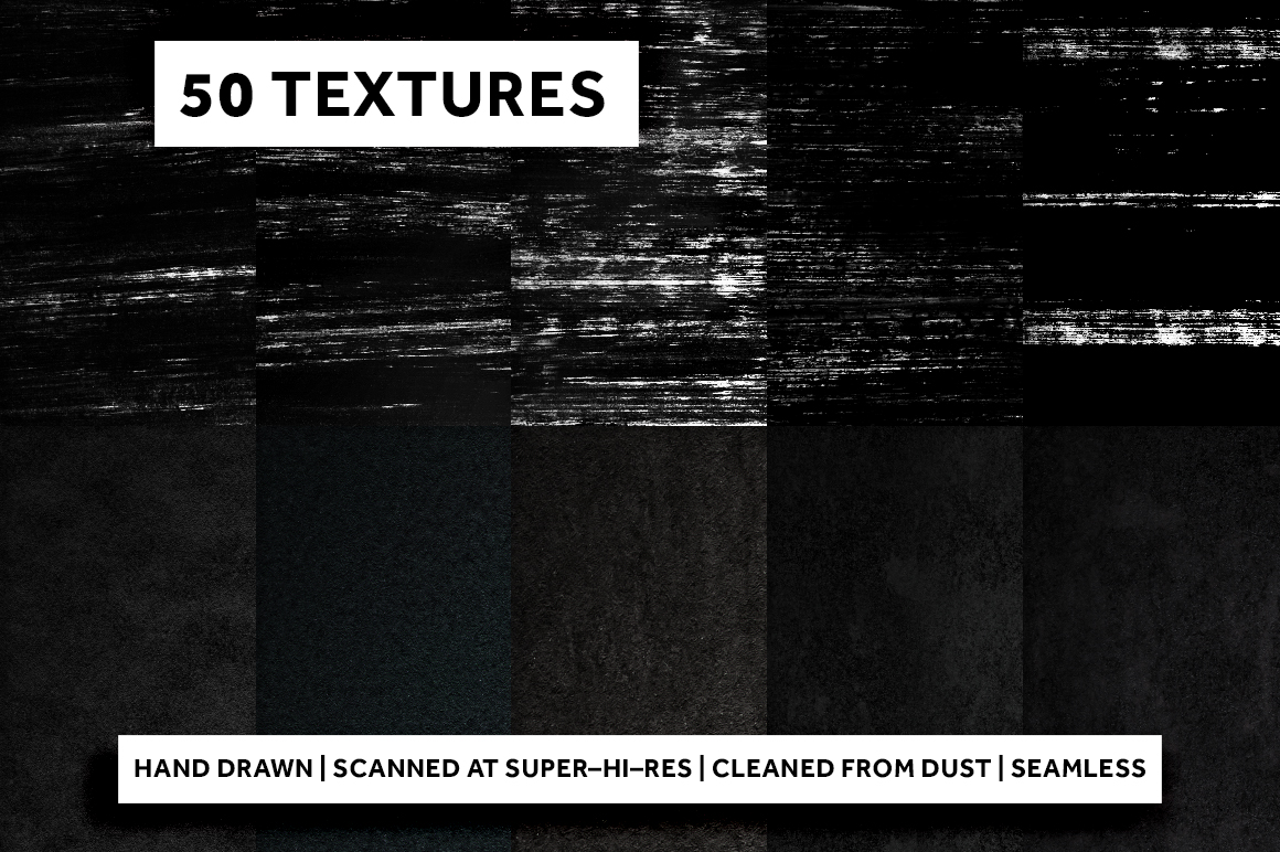50 BLACK INK TEXTURES ~ Textures on Creative Market