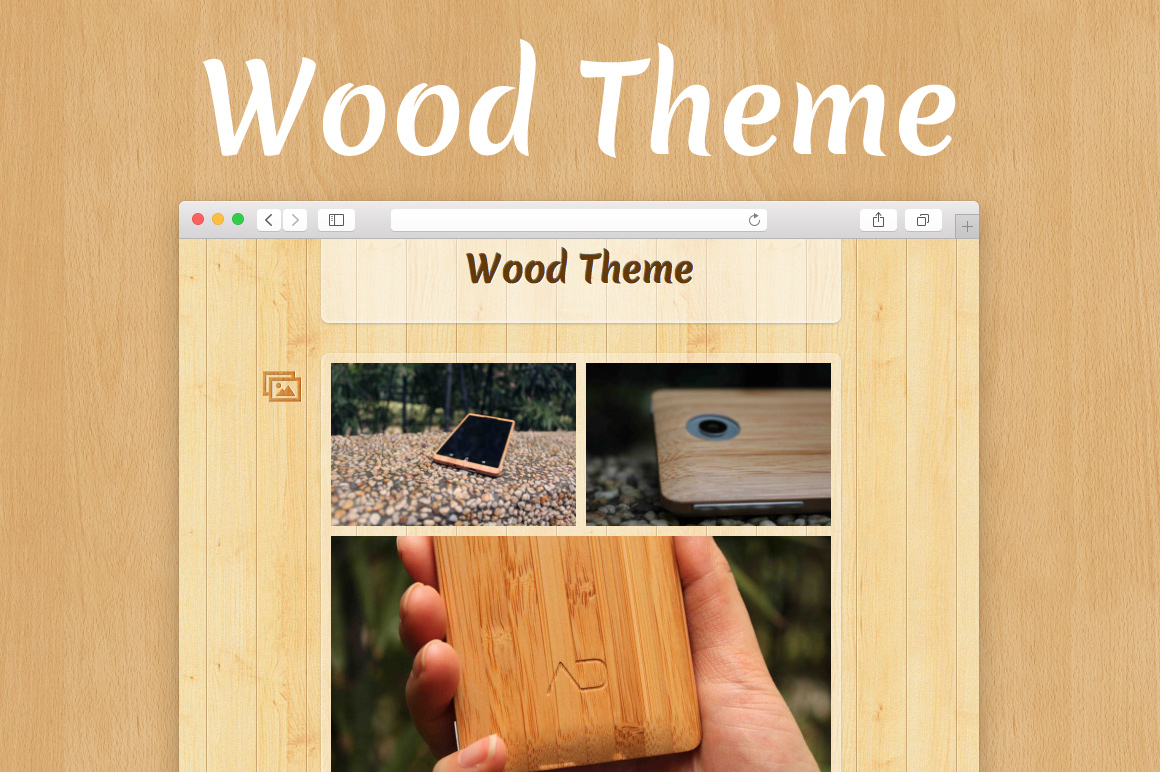 Woody - Tumblr Wood Theme ~ Tumblr Themes on Creative Market