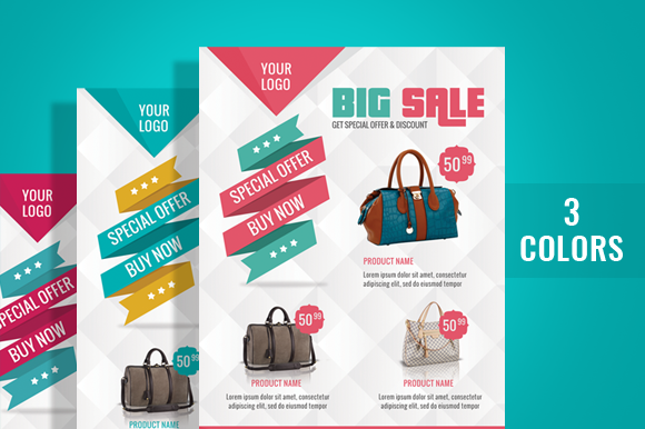 Clean Sale Flyers ~ Flyer Templates on Creative Market