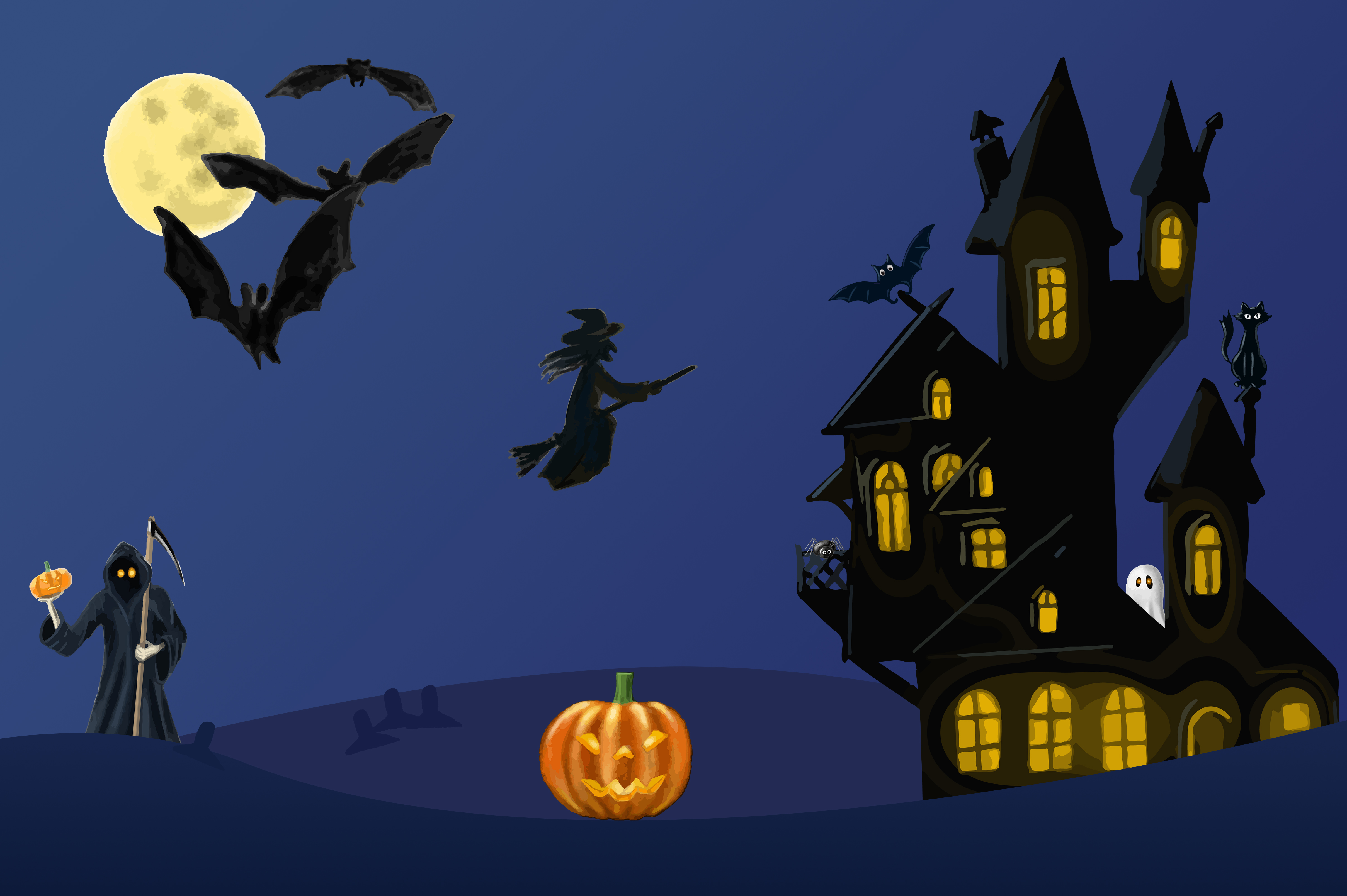Halloween Clipart Elements Set ~ Graphics on Creative Market