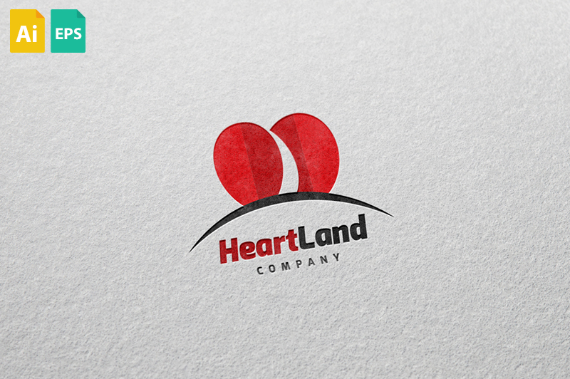 Heart Land Logo ~ Logo Templates on Creative Market