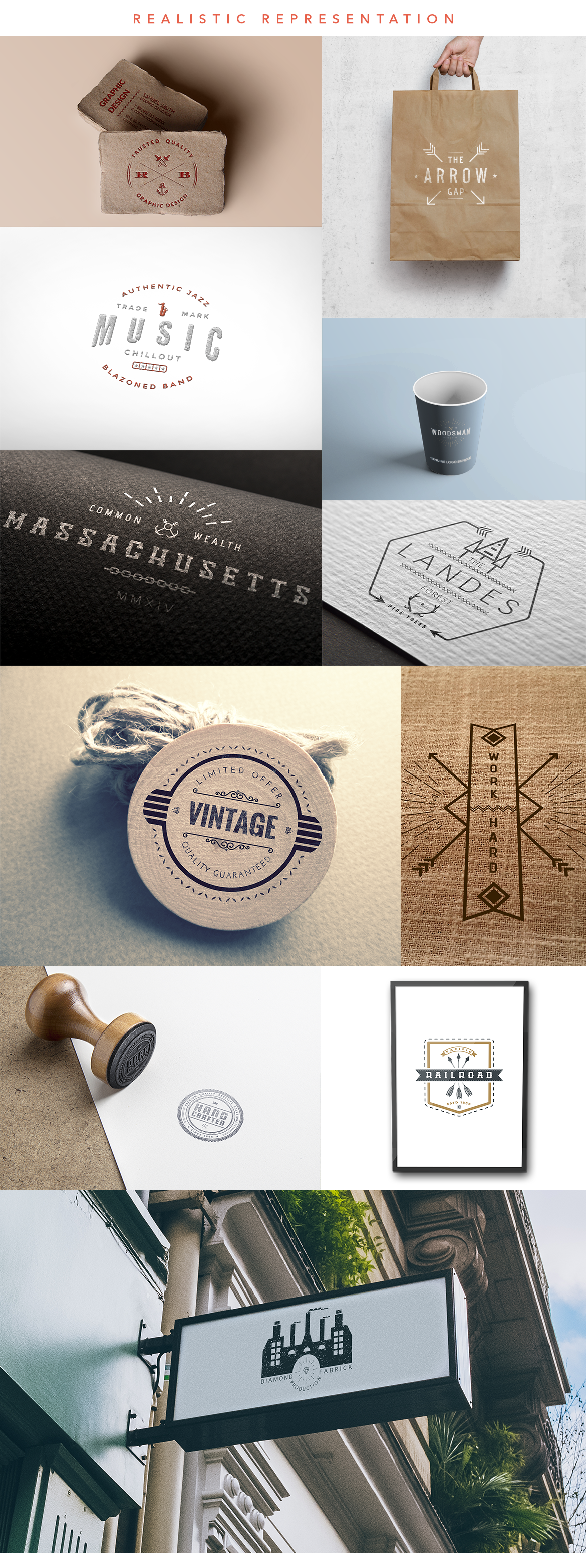 50 Genuine Logo Bundle - Save 70% ~ Logo Templates on Creative Market